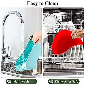 Slow Cooker Liners Compatible for Crock Pot 6 QT, Easyjoy for Crock Pot Liners For 6 Quart Oval Slow Cookers, Reusable Silicone Slow Cooker Liner For Crock Pot Divider Insert, Dishwasher Safe BPA Free