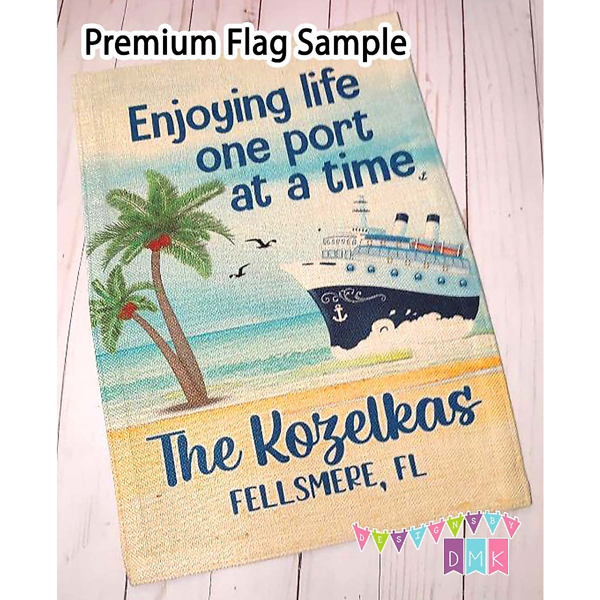 Oh Ship! It's A Girls Trip - Cocktails - Cruise Door Decoration - PERSONALIZED - Banner - Flag - Standard or Premium Fabric - CF007