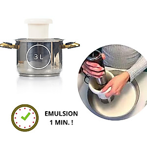 Vegan Milker Soul. Kitchen Tool to make plant milks from any nut, grain or seed. Wooden mortar. Milk Maker with Free Recipe E-Book (Soul)