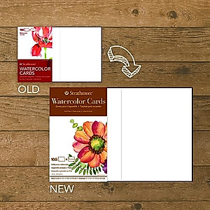 Strathmore Cards & Envelopes 5"X6.875" 10/Pkg-Watercolor -105015