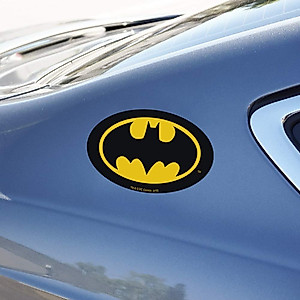 Batman Classic Bat Shield Logo Automotive Car Refrigerator Locker Vinyl Euro Oval Magnet