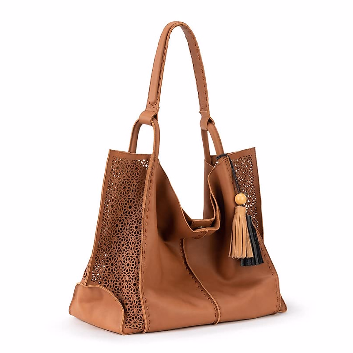 The Sak Los Feliz Large Tote Bag in Leather, Roomy, Unlined Purse with Single Shoulder Strap