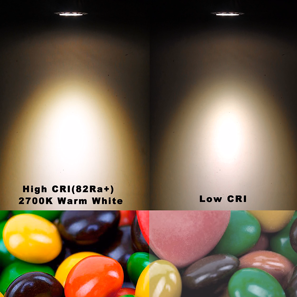 ALIDE GU10 Led Light Bulbs Dimmable AC120V,25W 35W 50W Halogen Replacement,2700K Warm White,MR16 GU10 Dimmable 2 Prong Base 5W Led Track Bulbs,450LM,38 Degrees,6Pack