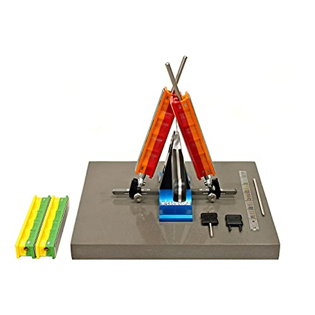 Wicked Edge Knife Sharpener - With Quartz Stone Base