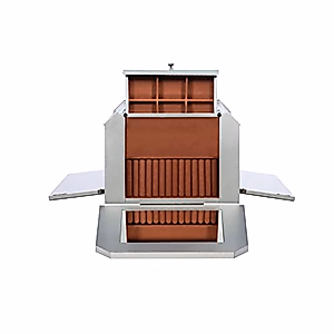 Powell Jewelry Armoire Wood, Silver Mirrored