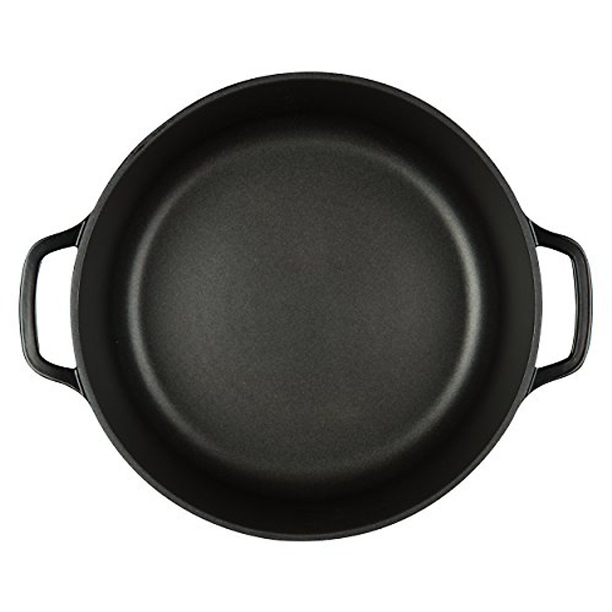MasterPan 7 Quart Non-Stick Cast Aluminum Dutch Oven Casserole Stockpot 11", Black