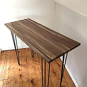 Black Walnut Butcher Block Bar Table. Kitchen Dining Room Table.