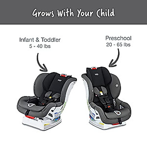 Britax Marathon Clicktight Convertible Car Seat, Mod Black SafeWash