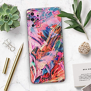 DesignSkinz Liquid Abstract Paint Remix V73 Protective Vinyl Decal Wrap Skin Cover Compatible with The Samsung Galaxy S20 (Screen Trim & Back Glass Skin)