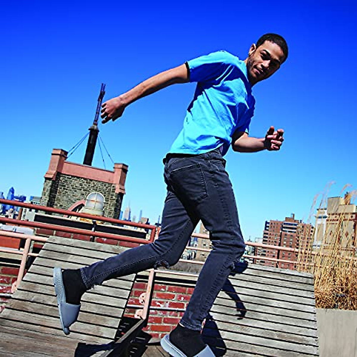 Hanes Men's Double No Show Socks 12-Pair Pack, Available in Big & Tall