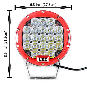 JIUHUAN 6 Inch 25W Led Work Light Handheld Search Light Rechargeable for Fishing Exploring Camping Reparing ATV 4x4 Truck Boat Lighting