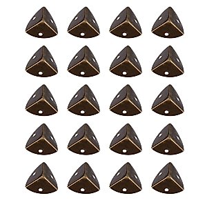 TEHAUX 20pcs Box Wooden Box Corner Jewelry Case Guard Table Corner Guard Retro Guard Furniture Corner Protector Safety Bumper Desk Corner Guard