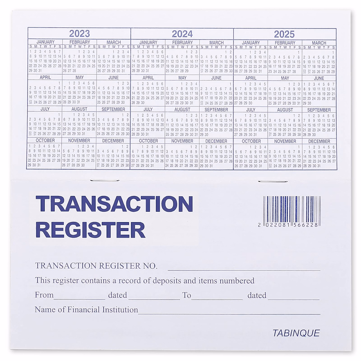 12PCS Check Registers for Personal Checkbook, Easy to Read Checkbook Register