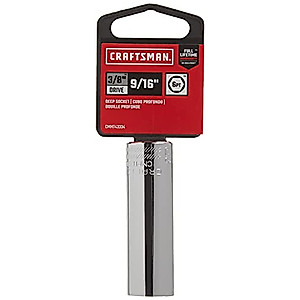 CRAFTSMAN Deep Socket, SAE, 3/8-Inch Drive, 9/16-Inch, 6-Point (CMMT43334)