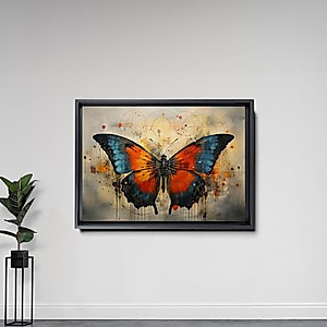 Abstract Painting Buy Canvas Wall Art, Butterfly Painting Art, Butterfly canvas, bedroom Butterfly wall art,Watercolor abstract Butterfly canvas painting