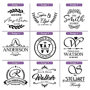 Tayfus Personalized Cutting Boards - Custom Laser Engraved Wood Chopping Block - USA Handmade - Best Wedding, Housewarming, Anniversary, Birthday, Christmas Gifts For Friends, Couples, Family, Parents