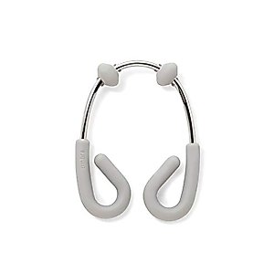 Umbra1013172-1165, Grey/Nickel Flex Double Shower Rings, Set of 12, 2" x 3''