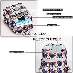 KARRESLY Mini Backpack Purse for Women Girls,Fashion Casual Printed Daypack for Working Or School,Wholesale(Pink)