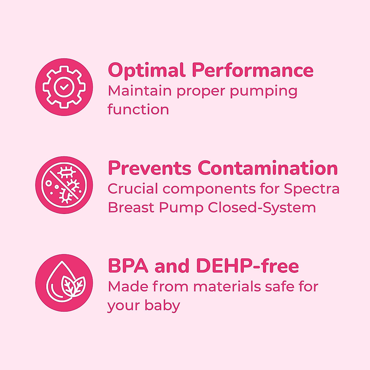 Spectra - Wide Breast Shield Set for Breast Milk Pumps - Medium 24mm