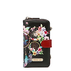 Nicole Lee 2 Piece Phone Case Crossbody Wallet (DREAM OFALL COLORS)