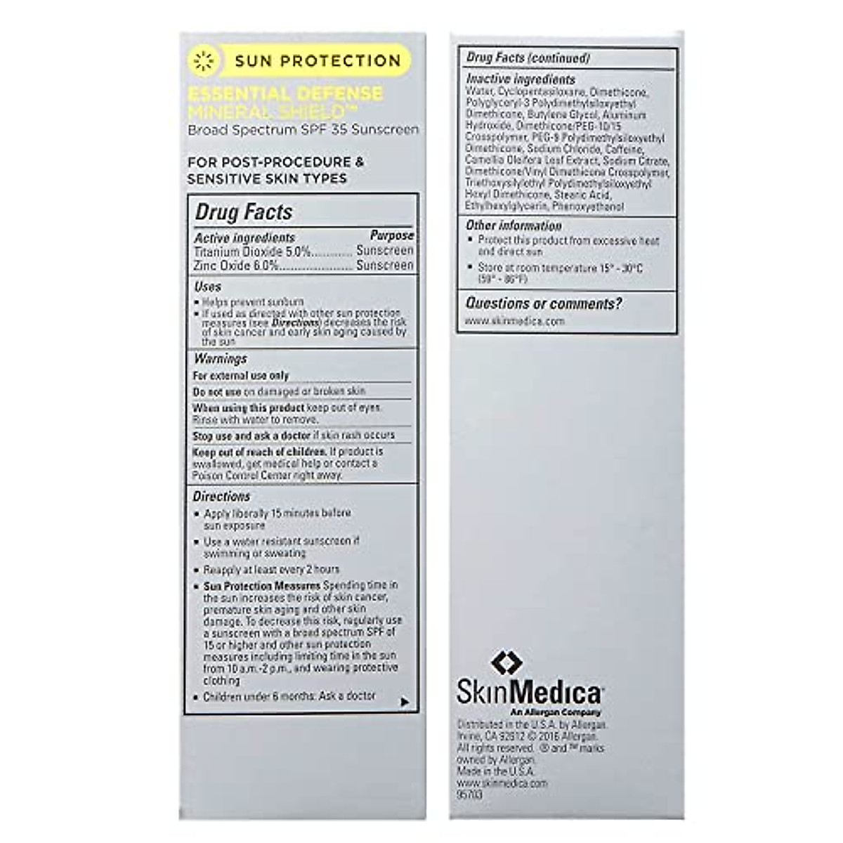 SkinMedica Essential Defense Mineral Shield SPF 32 Sunscreen Tinted, 1.85 Oz