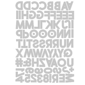 Sizzix Thinlits Die 665205 Alphanumeric Bold by Tim Holtz 80 Pack