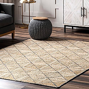Rugs USA x Lauren Liess Marigold Vintage Tasseled Area Rug, 8' x 10', Brown