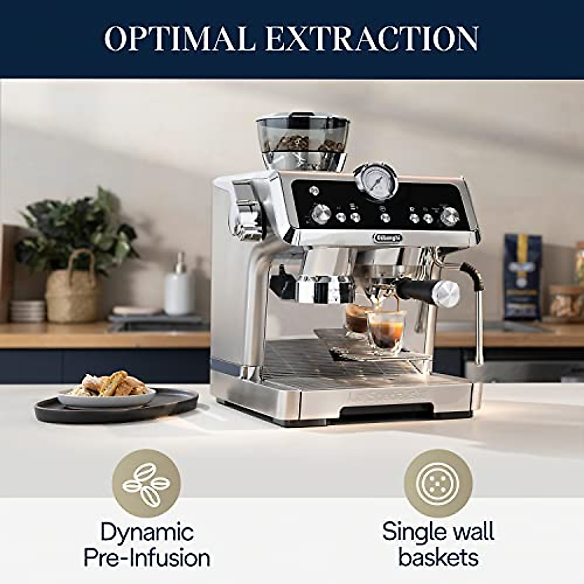 De'Longhi EC9355M La Specialista Prestigio Espresso Machine , 1.3L, Stainless Steel,Silver
