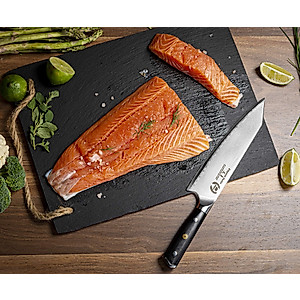 Regalia Kiritsuke Chef Knife: Professional Japanese 8.5 Inch AUS10 Premium High Carbon 67 Layer Damascus Steel Chef’s knives w/G-10 Handle Knives