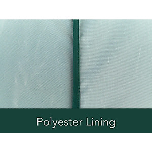 Covermates Square Patio Accent Table Cover - Patio Outdoor Furniture Cover, Water Resistant Outdoor Ottoman/Side Table Cover, Classic 12-Guage Vinyl, 18W x 18D x 18H, Green