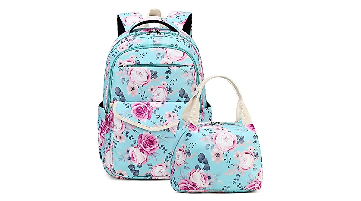JIANYA School Backpack for Teens Girls School Bag Floral Kids Girls ...
