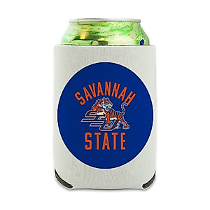 Savannah State University Tigers Logo Can Cooler - Drink Sleeve Hugger Collapsible Insulator - Beverage Insulated Holder