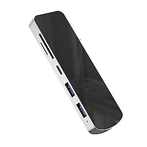 High-Speed 6 In 1 Multi-port USB Splitter With 4K HDMI 2 USB 3.0 PD Charging Support SD TF Card Reader Compatible For Flash Drive Laptops USB Hub Adapter Portable ( Color : Black , Size : Free size )