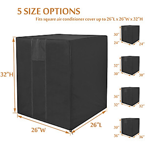 Foozet Central Air Conditioner Covers for Outside Units 26x26x32