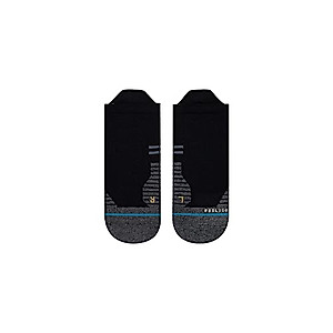 Stance Run Light Tab St Socks (Small, Black)