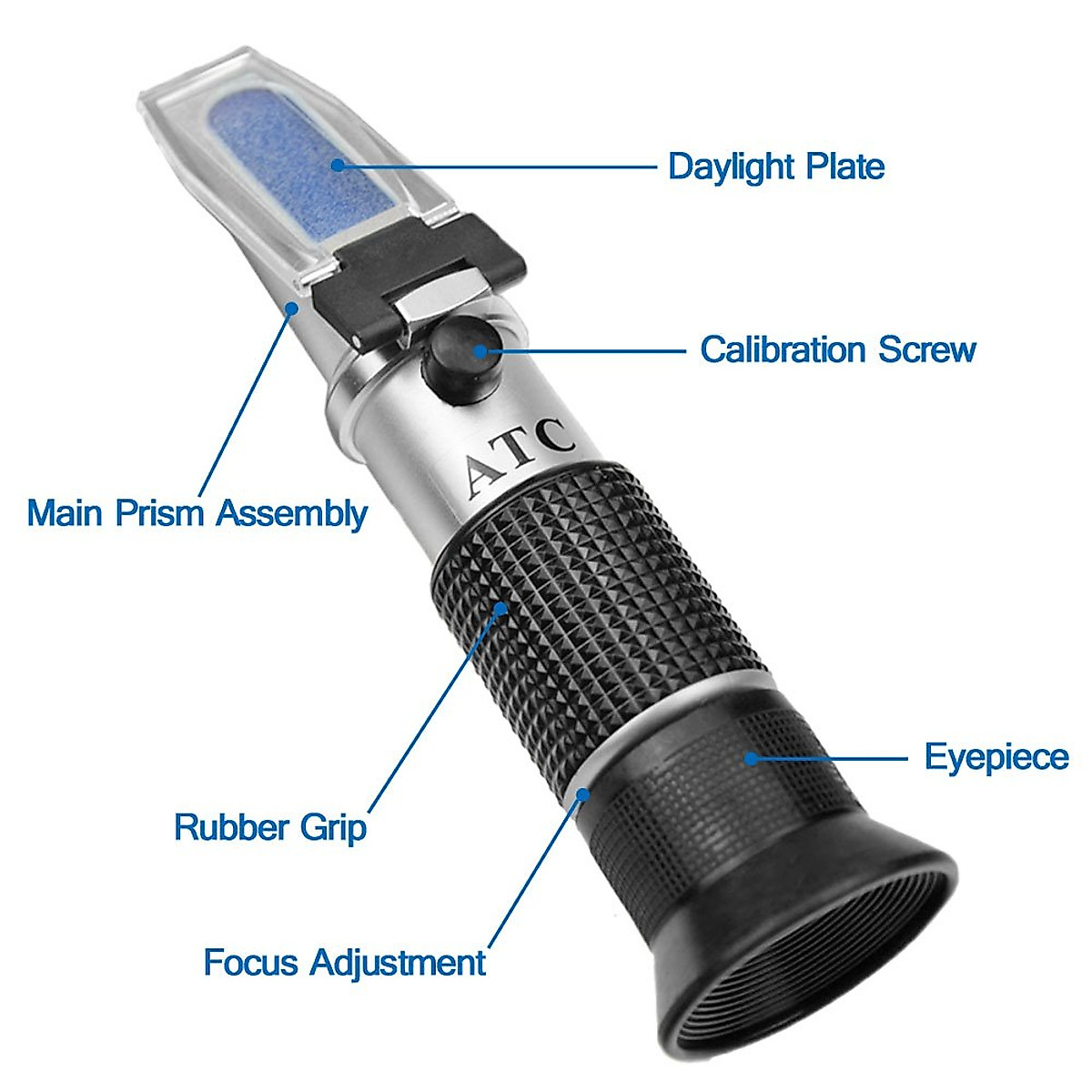 Agriculture Solutions Antifreeze Refractometer Displaying in Fahrenheit for Checking Freezing Point of Automobile Antifreeze Systems and Battery Fluid Condition. Battery Acid, Glycol, Coolant, Antifreeze Tester