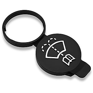 Windshield Wiper Washer Fluid Reservoir Tank Bottle Cap Replacement Parts OEM # 12767700 13227300 19172571 12788573, Compatible with GMC Chevrolet Cadillac Buick (Black)