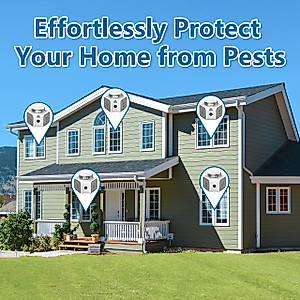 Avantaway 2023 Ultrasonic Pest Repeller,Indoor Ultrasound Pest Repellent for Mouse, Mosquito,Roach,Cockroach,Rodent,Bug,Ant. Electronic Plug in Pest Control for House,Garage,Warehouse,Kitchen, UR02