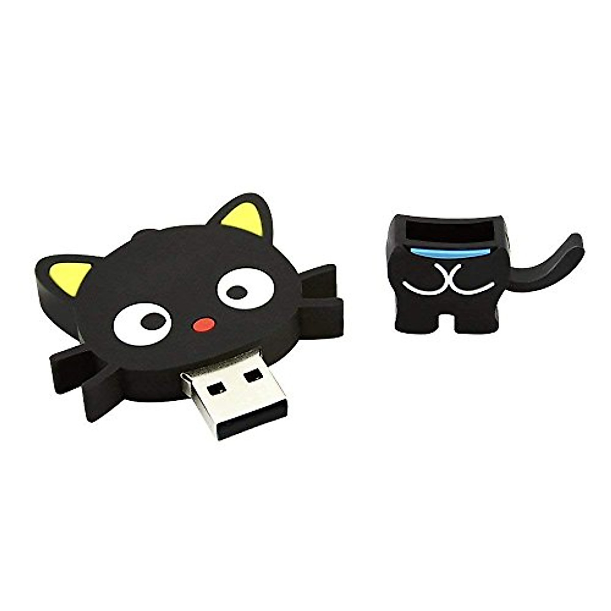Cute and Novelty Animal Series Standing Cat Shape Design 32GB USB 2.0 Flash Drive Pen Drive Memory Stick Cartoon Thumb Drive Lovely Jump Drive Data Storage U Disk Gift