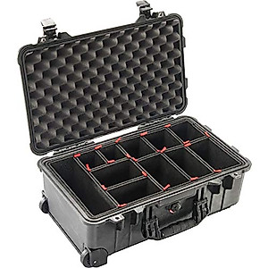 Pelican 015100-0050-110 Protector Carry-On Case Black w/TrekPak Insert