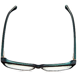 Kate Spade New York Women's Kate Spade Female Optical Style Dollie Rectangular Reading Glasses, Havana Blue/Demo Lens, 53mm, 15mm + 2.5