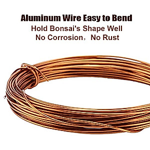 Amatted Bonsai Tool Set, 20 Pcs 4.5cm Round Bonsai Pot Bottom Grid Mat Mesh and 3 Roll Anodized Aluminum Wire Soft DIY Jewelry Crafts Versatile Painted Metal Cord for DIY Jewelry Craft Making