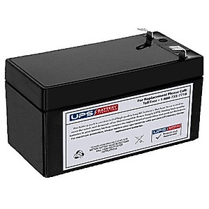 Powersonic PS-1212 Compatible Replacement 12 Volt 1.4 Amp Hour Sealed Lead Acid Battery w/ 0.187 Terminals