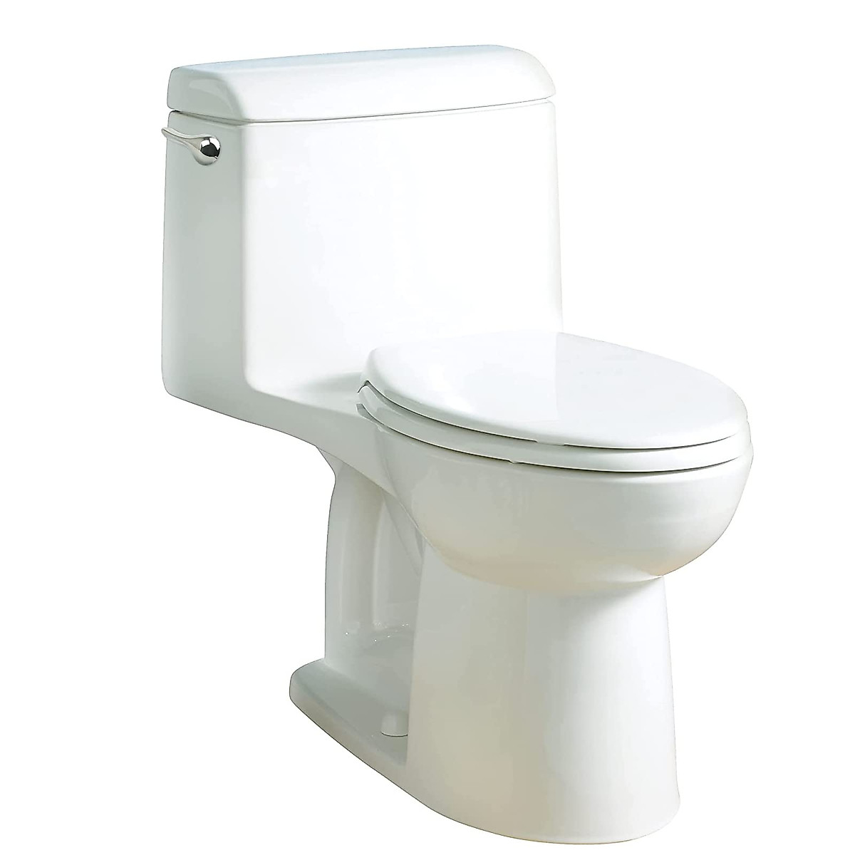 Universal Toilet Handle Replacement Kit, Chrome Finish Toilet Flush Handle with Nut Lock and Stainless-Steel Flapper Chain, Side Mount Toilet Flush Lever Fits Most Standard Toilet Tanks, Easy Install