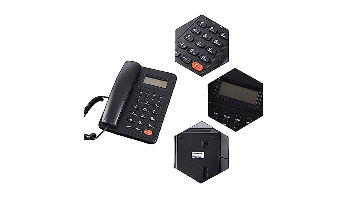 Corded Landline Phone with LCD Display - Quality & Ease