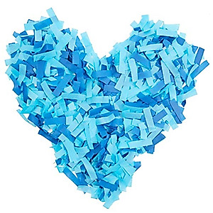 Blue Confetti Wand for Boy Gender Reveal Party (0.75 x 13.8 Inches, 12 Pack)