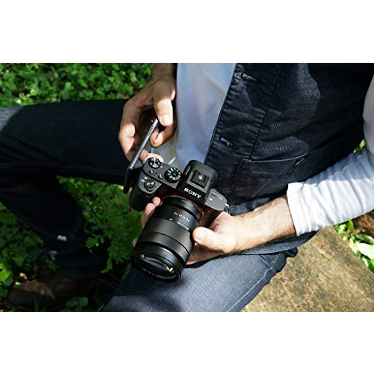 Sony a7R II Full-Frame Mirrorless Interchangeable Lens Camera, Body Only (Black) (ILCE7RM2/B), Base, Base