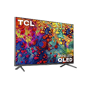 TCL 65-inch 6-Series 4K UHD Dolby Vision HDR QLED Roku Smart TV - 65R635, 2021 Model (Renewed)