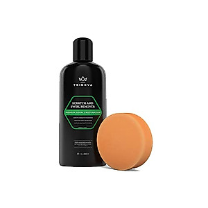 TriNova Scratch Swirl Remover - Best Abrasive Compound car Paint Restoration. Kit Includes Buffer pad Removal Polish in a Complete System. Ultimate Solution Clear Coat Care. 12 fl oz