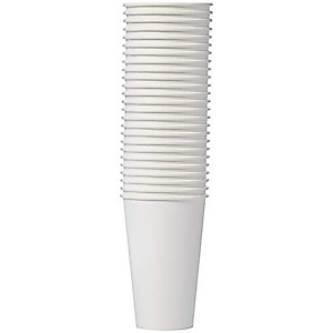 Amazon Basics Compostable Hot Paper Cup, 16 oz, 500 Count, White